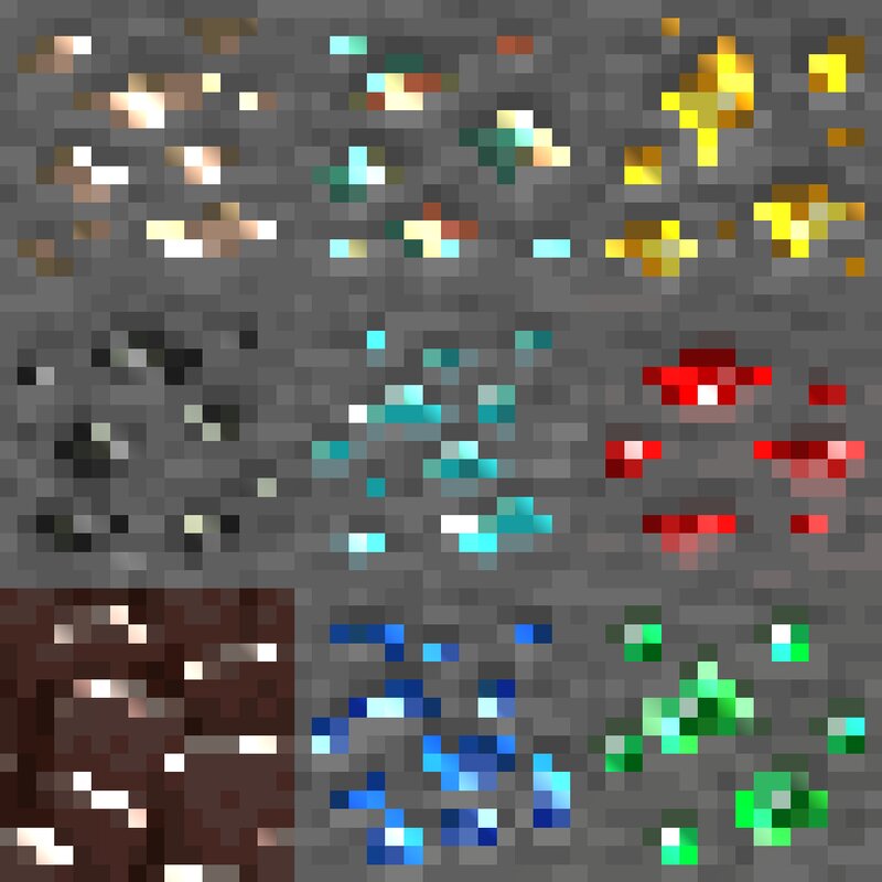 Shiny Ores Minecraft Texture Pack
