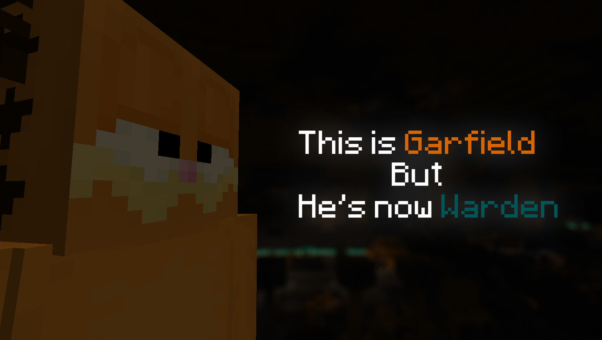 Garfield The Warden! Minecraft Texture Pack