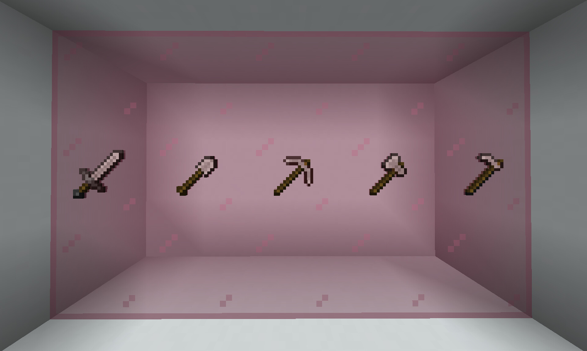 pink iron tools !! Minecraft Texture Pack