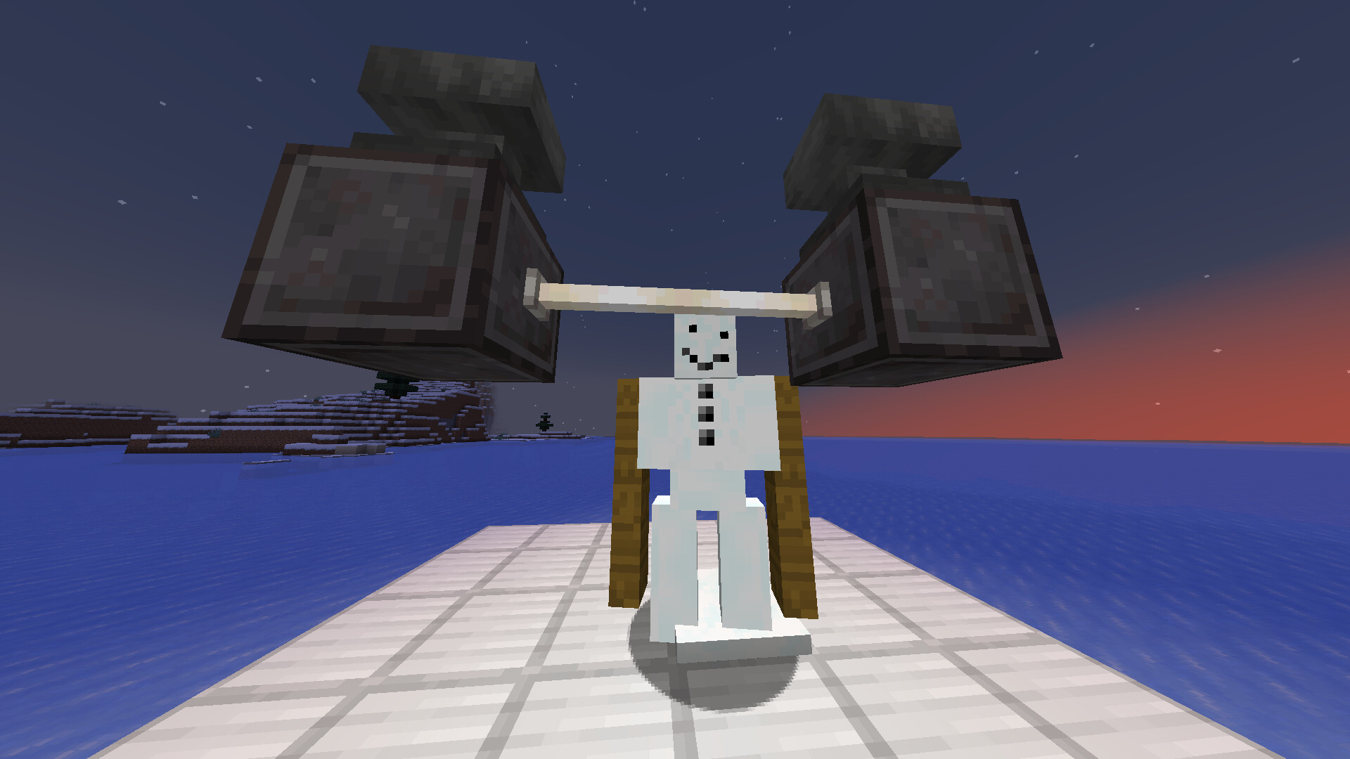 Snow Golem hits the gym and gets a 16 pack Minecraft Texture Pack