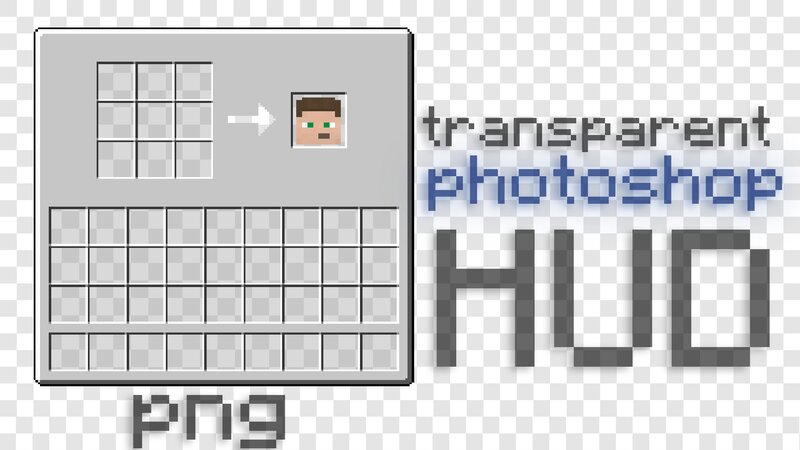 transparent HUD photoshop 1.14-1.19+ Minecraft Texture Pack