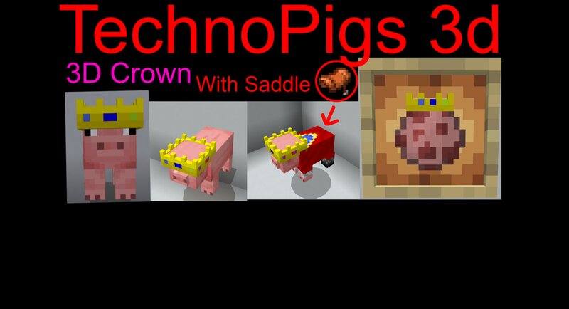 Techno Pigs 3D Minecraft Texture Pack