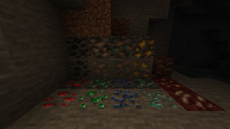 Glow In The Dark Ores Minecraft Texture Pack