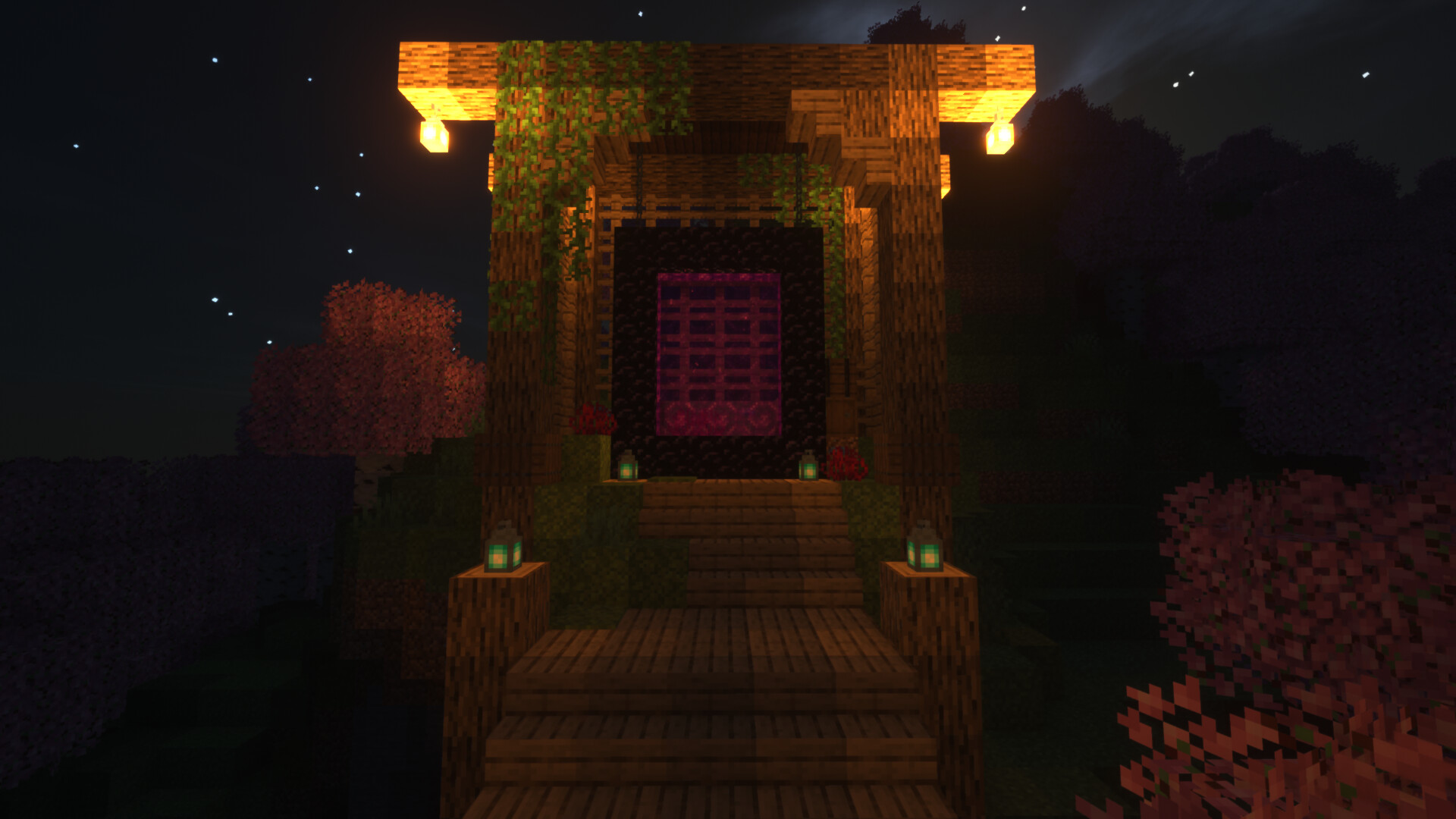 Pastel Pink Nether Portal Minecraft Texture Pack