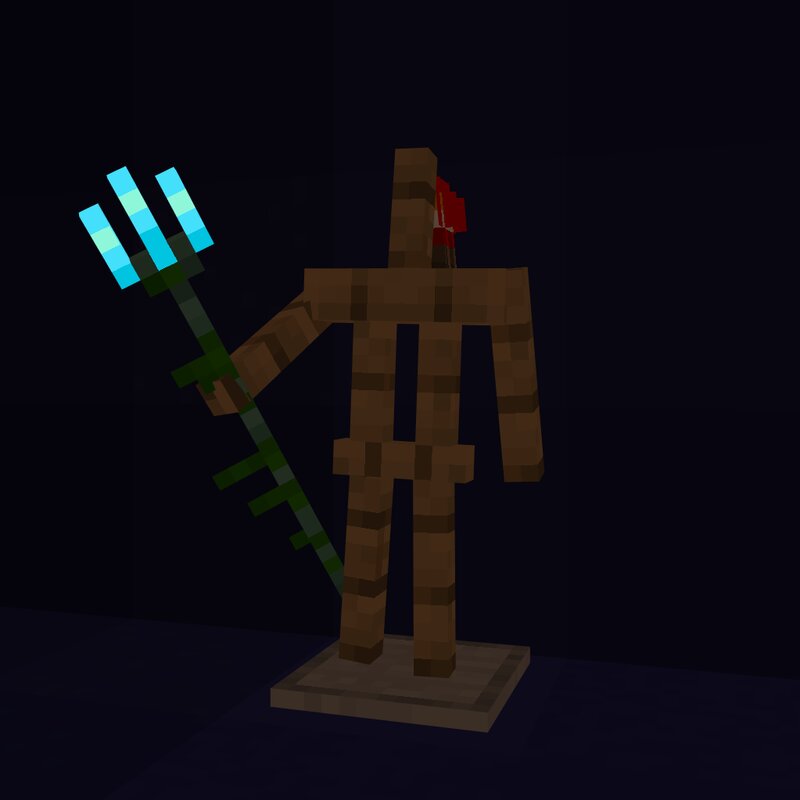 Mossy Trident | Bedrock Edition Minecraft Texture Pack