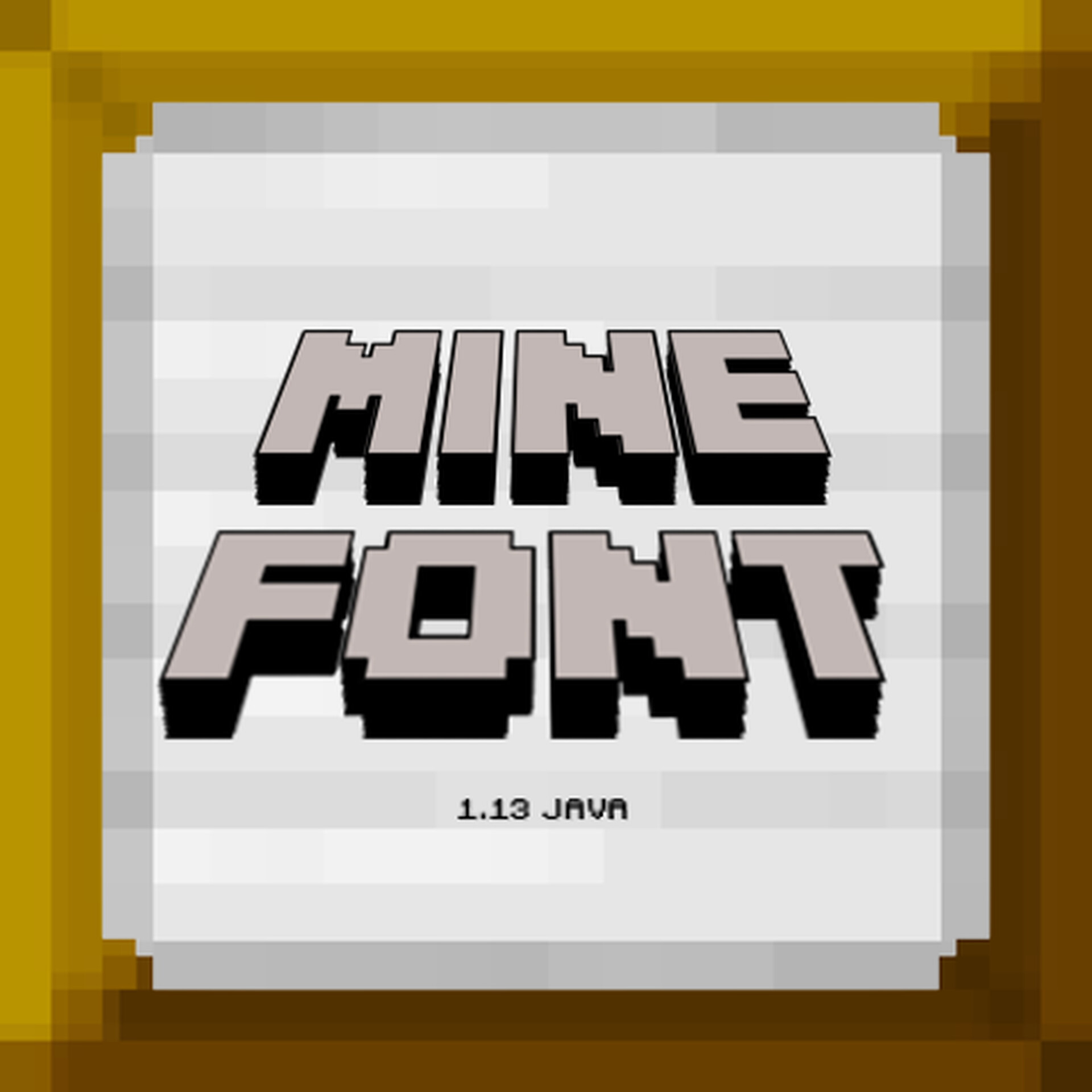 Minefont Minecraft Texture Pack