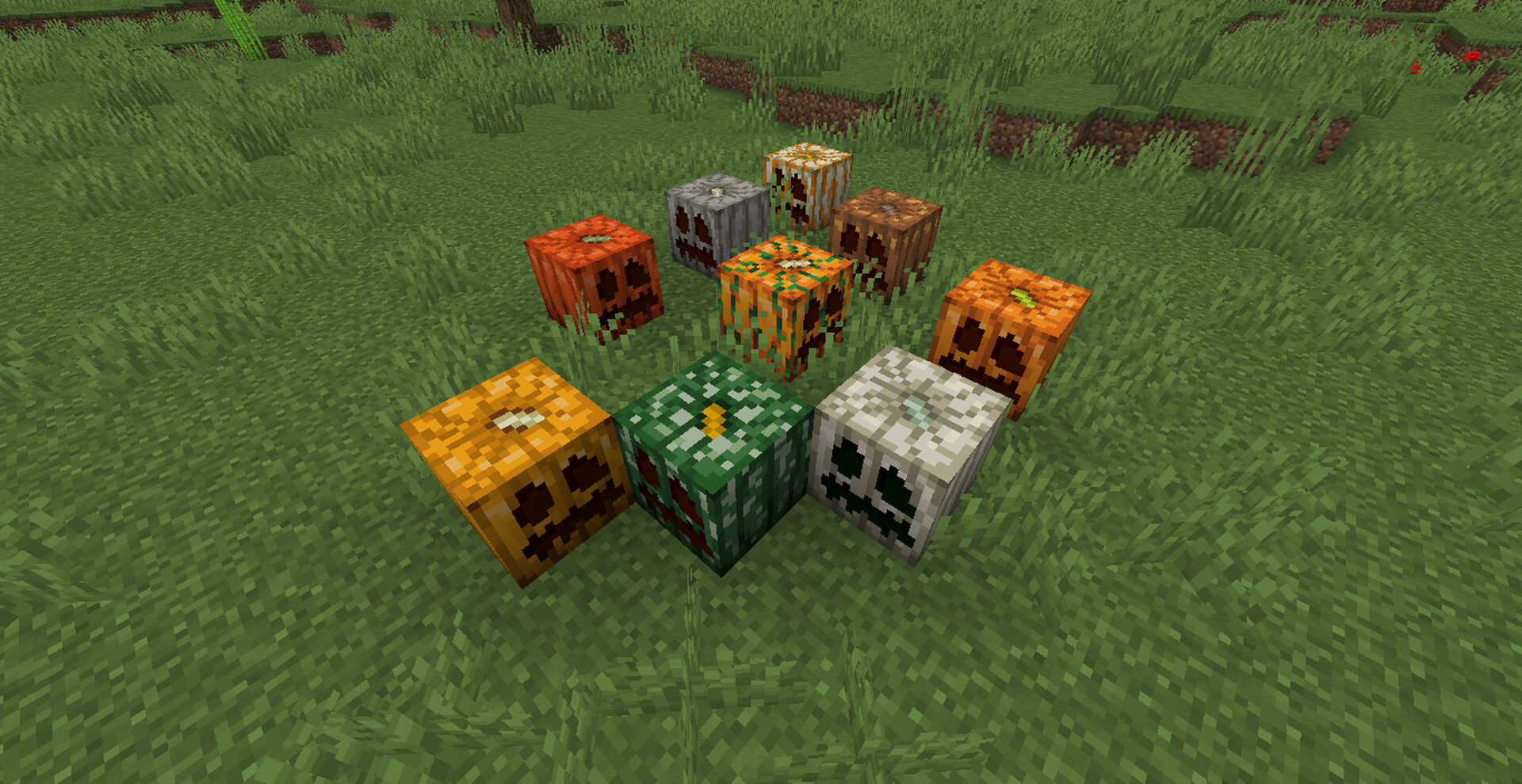 Colorful Pumpkins & Watermelons! Pack Minecraft Texture Pack