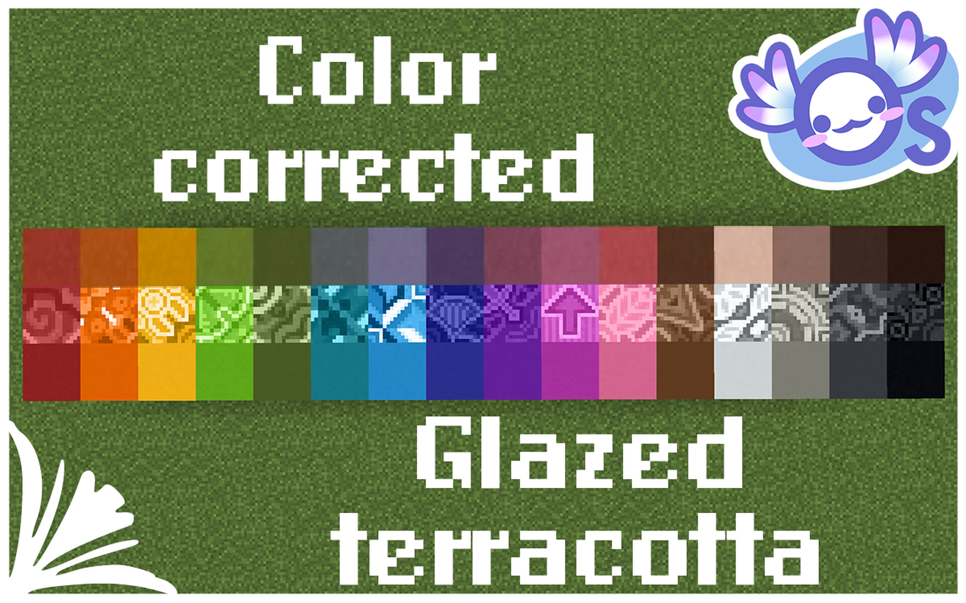 Os' Color Corrected Glazed Terracotta Minecraft Texture Pack