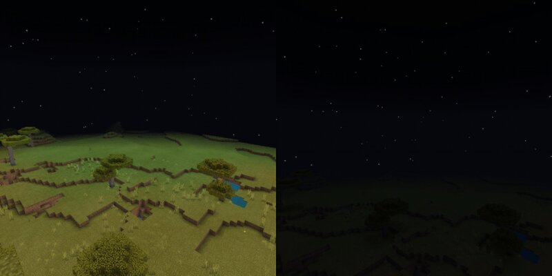 Tentex's Bedrock Tweaks Full Night Vision (TBT) Minecraft Texture Pack
