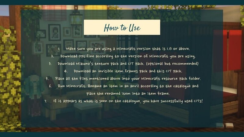 Heritage CIT Minecraft Texture Pack