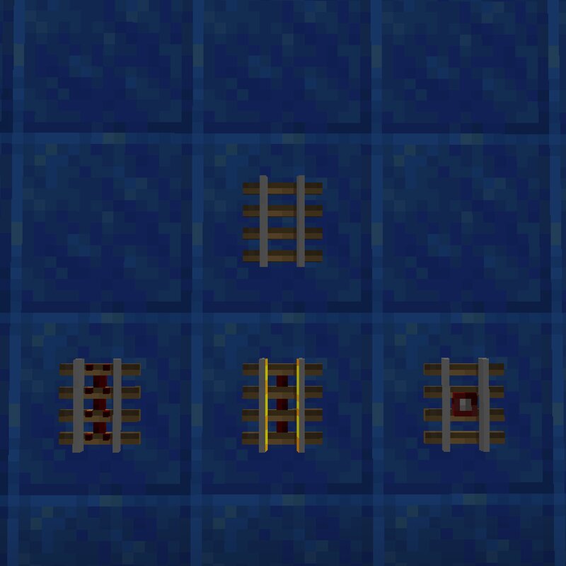 3D RAILS - SMALL Minecraft Texture Pack