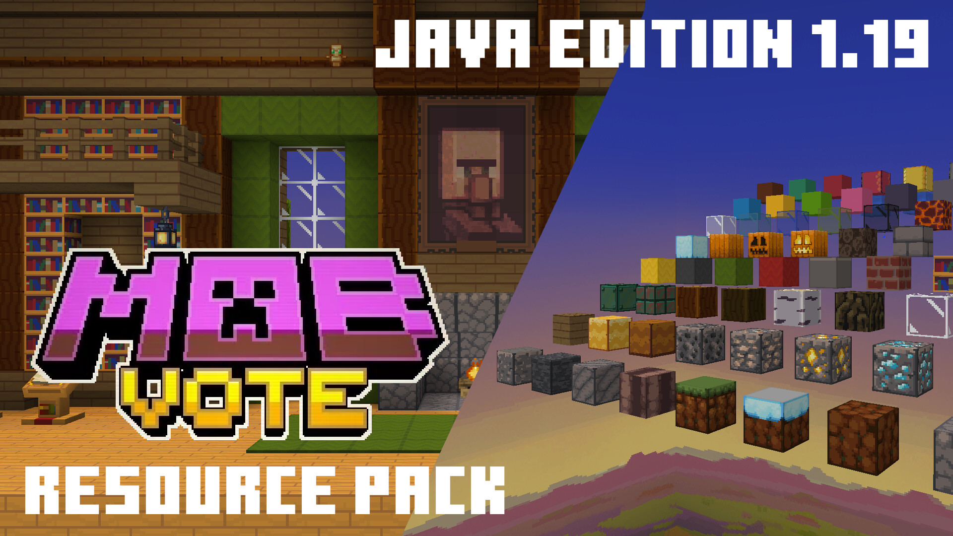 Mob Vote Server Resource Pack for Java Edition 1.19 | v1.0.0 Minecraft ...