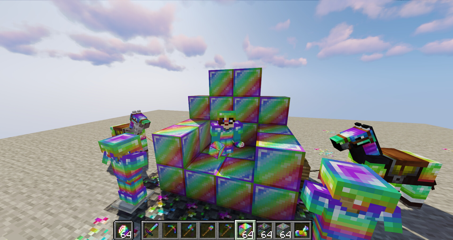 Rainbow Diamonds Minecraft Texture Pack
