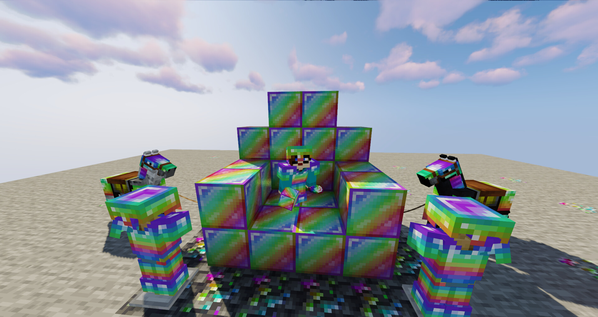 Rainbow Diamonds Minecraft Texture Pack