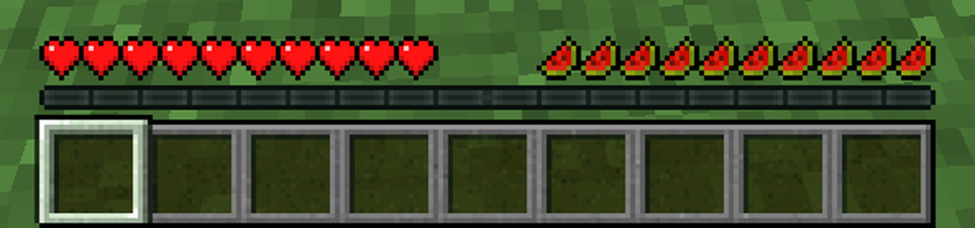 Melon Slice Hunger Bar Minecraft Texture Pack