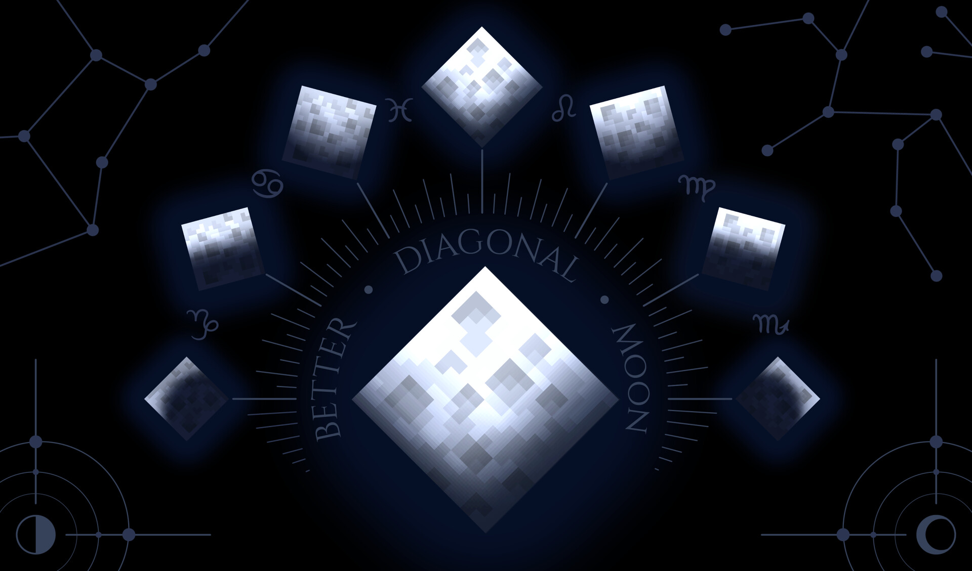 Diagonal Better moon Minecraft Texture Pack