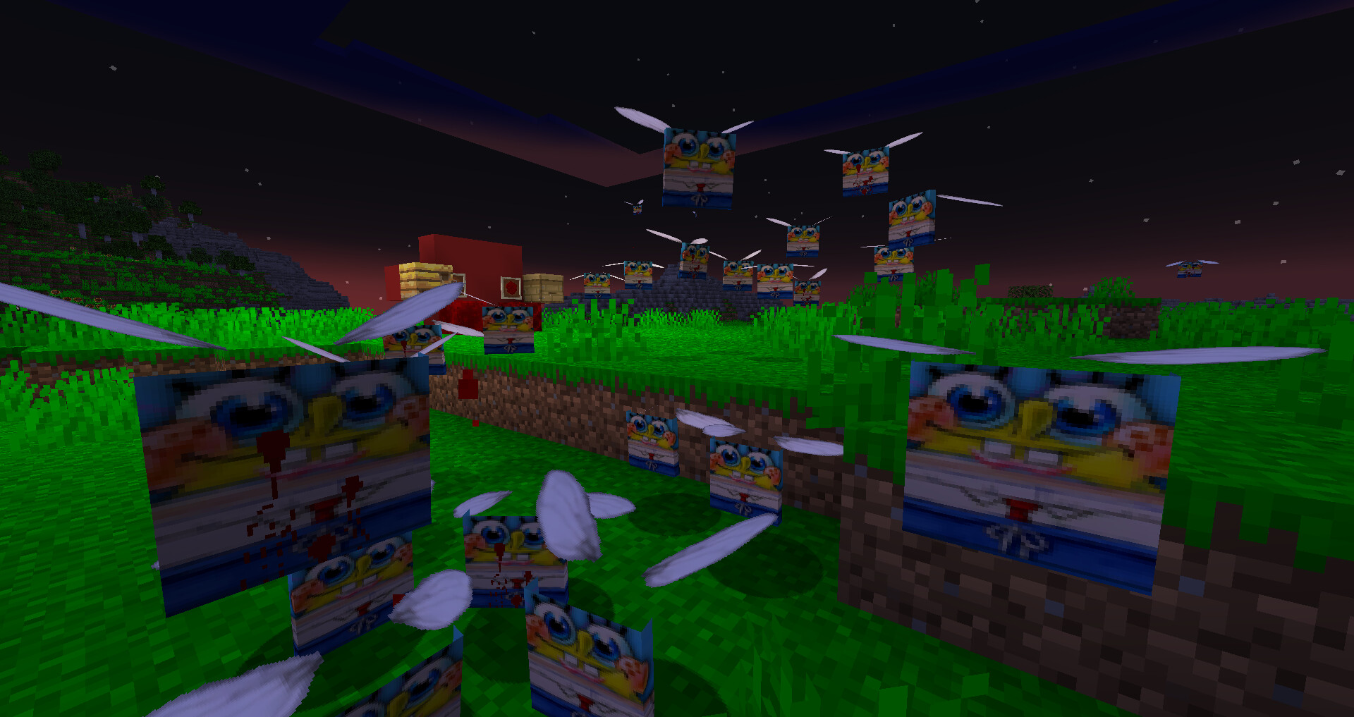 We have come for your nectar bees and "red" honey Minecraft Texture Pack