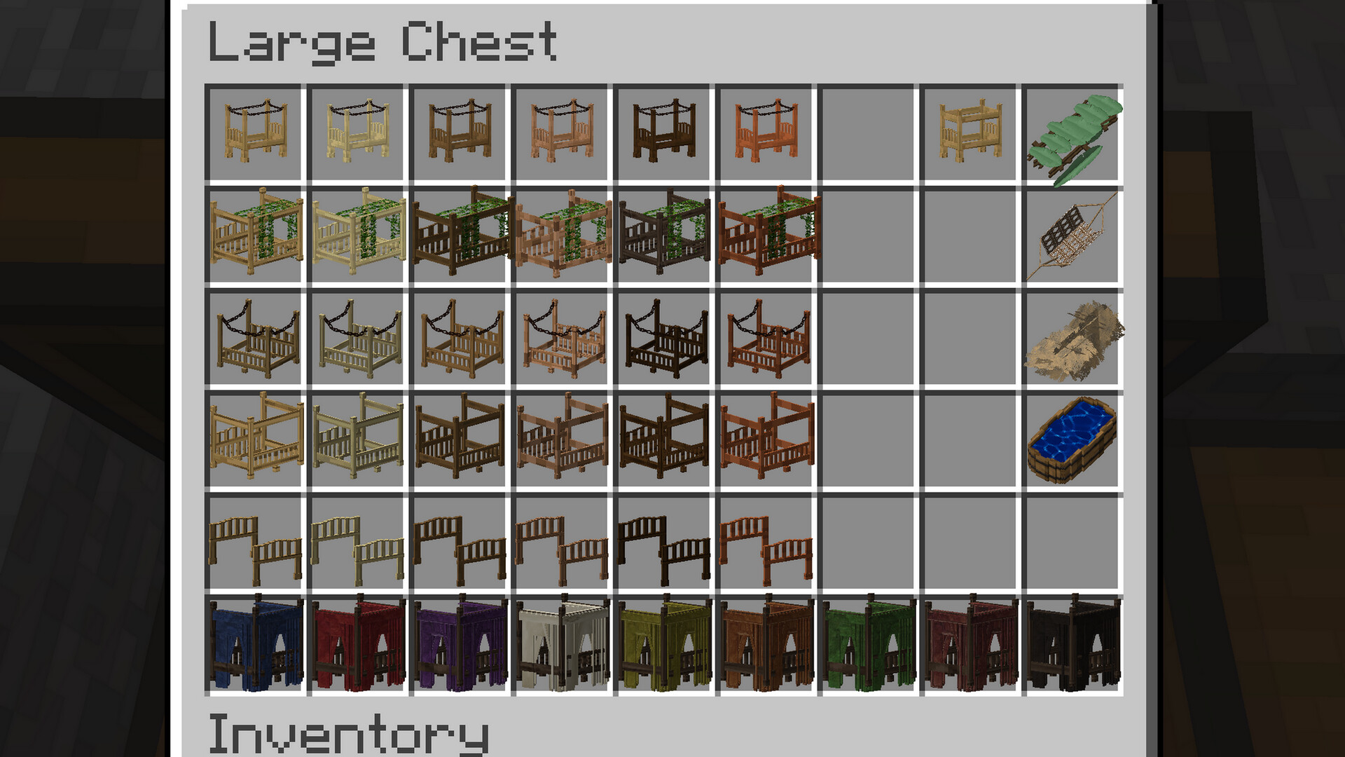 MCE Bed Frames 1.19.2 Minecraft Texture Pack