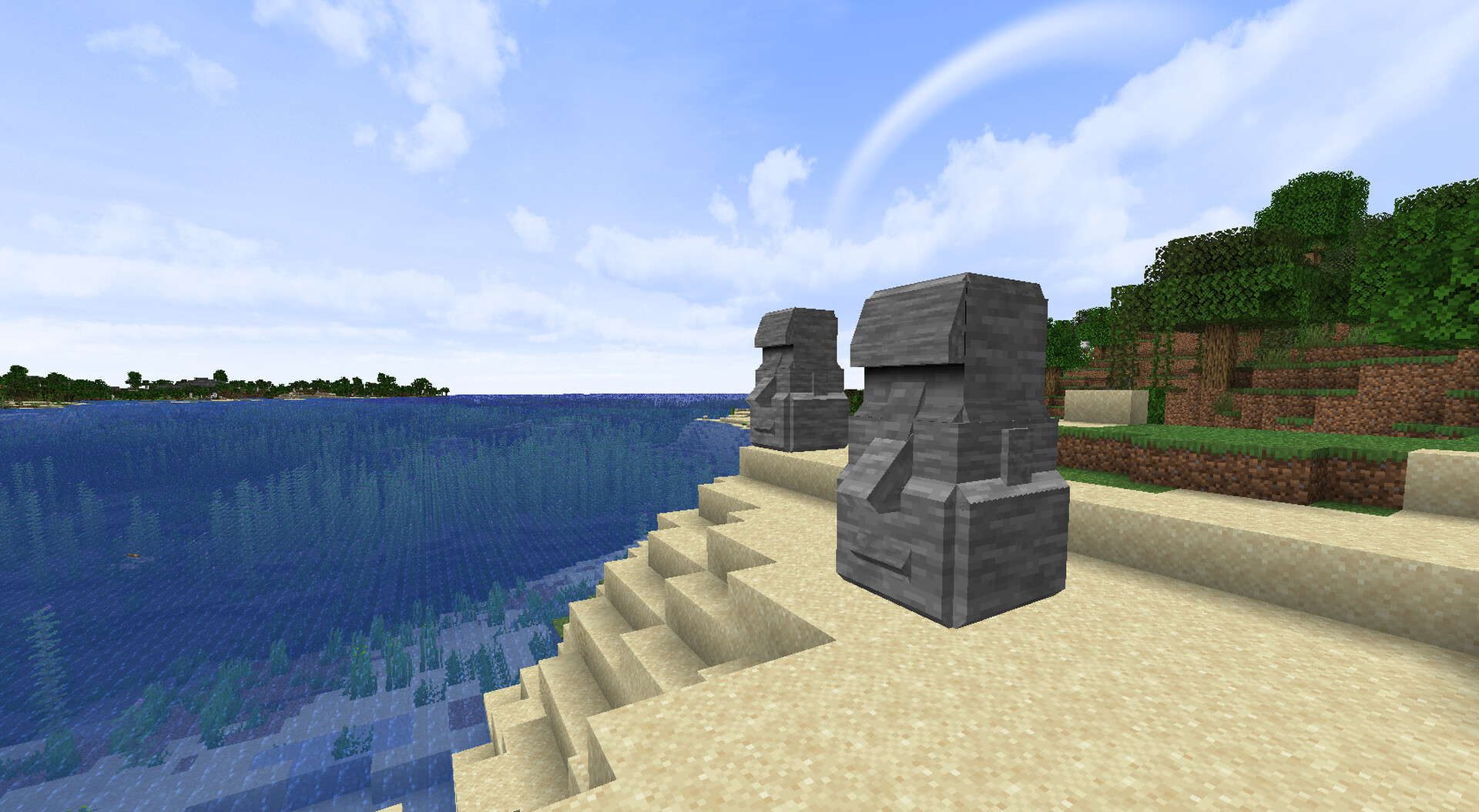 Moyai Emoji Hat (OPTIFINE REQUIRED) Minecraft Texture Pack