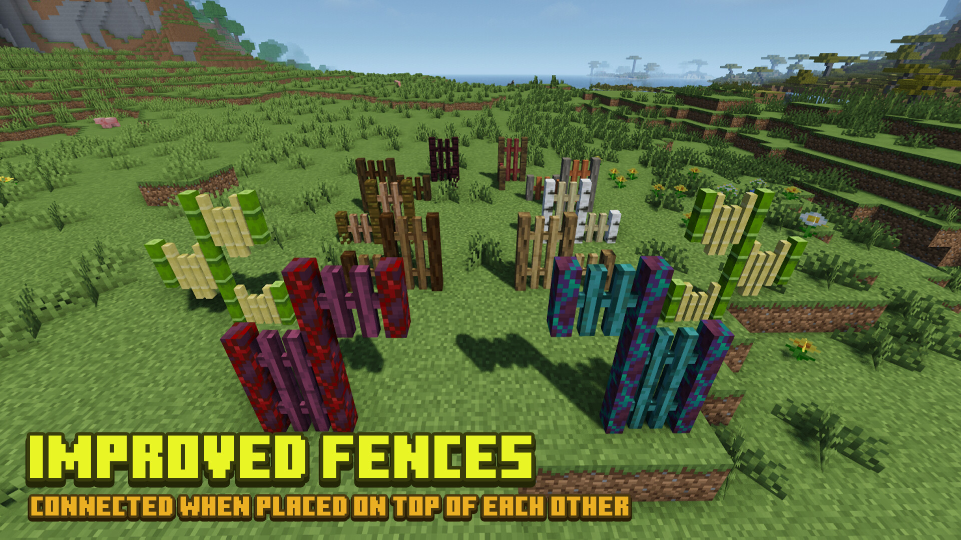 Improved Fences [V1.2.4] | 1.14 - 1.19 Minecraft Texture Pack