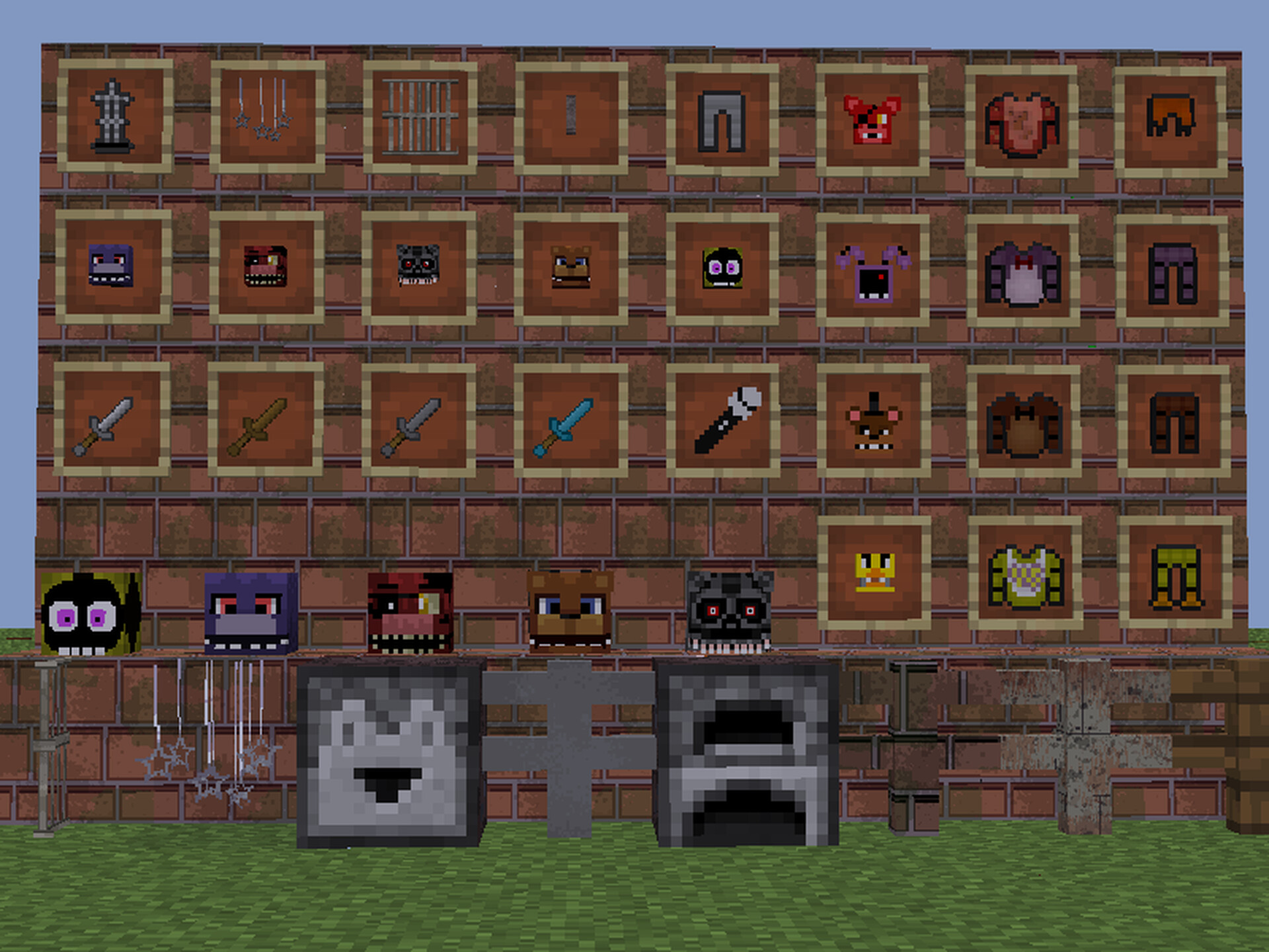 FNAF WORLD TEXTURE PACK 1.12.2 by artur12games Minecraft Texture Pack