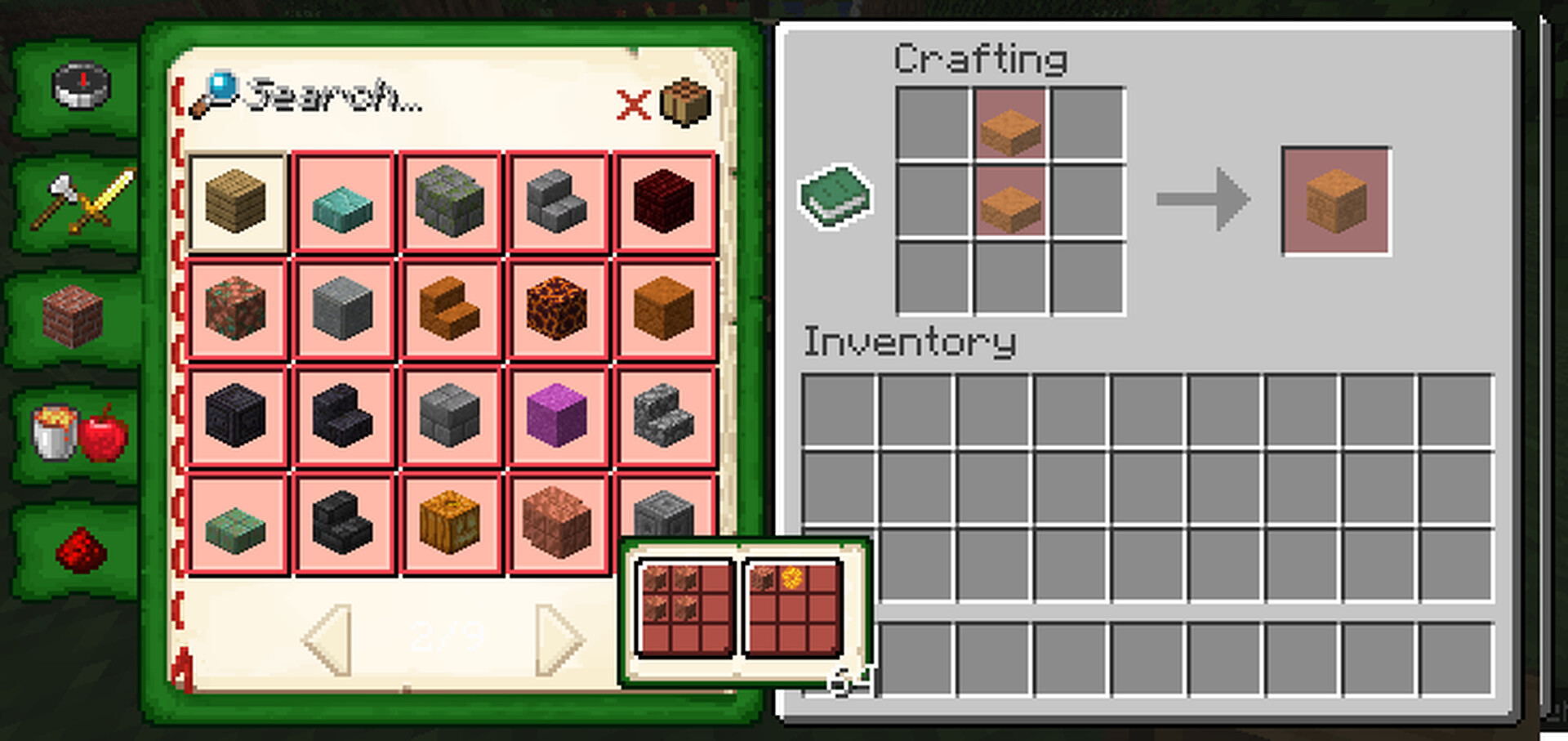 Paul's Recipebook Minecraft Texture Pack