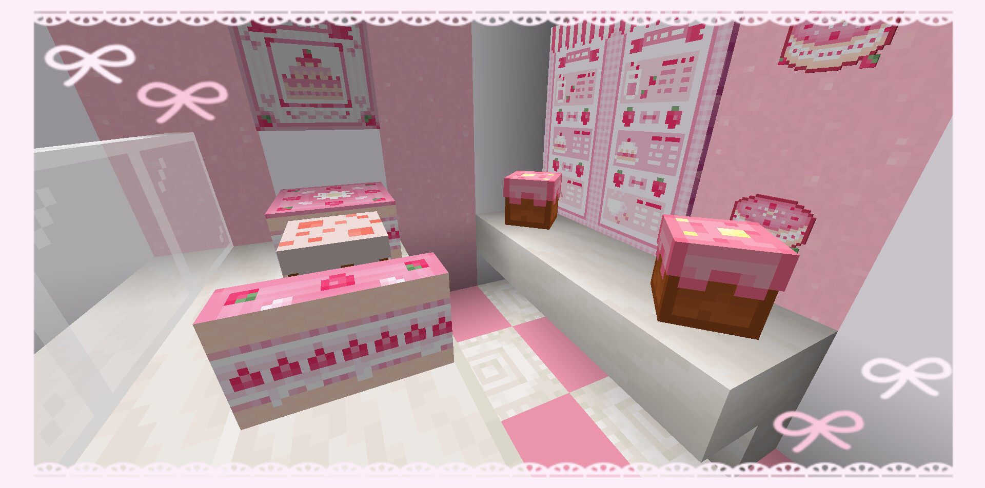 Pretty fraisier (strawberry cake) Minecraft Texture Pack