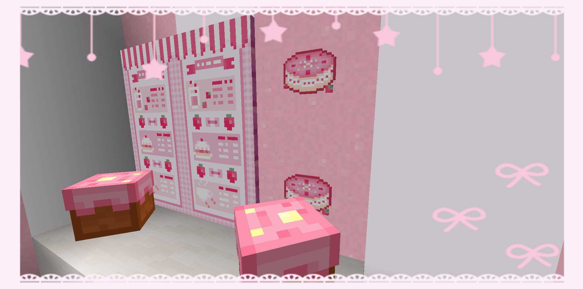 Pretty fraisier (strawberry cake) Minecraft Texture Pack
