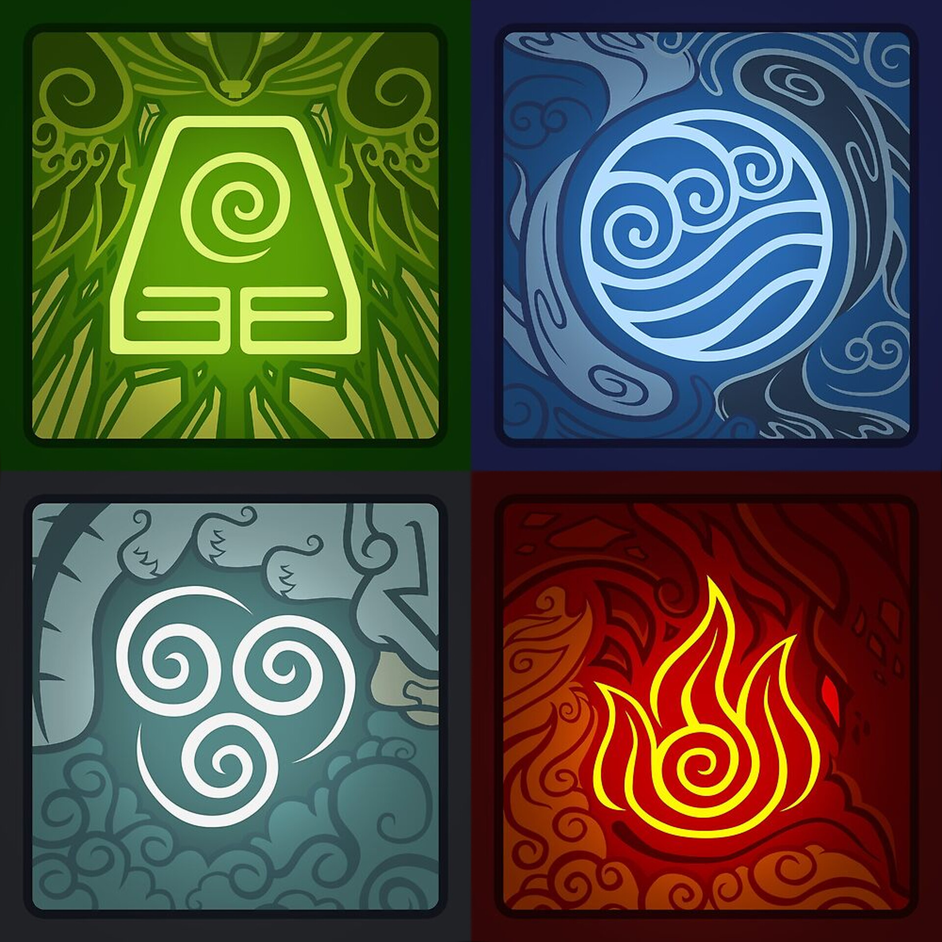 Avatar Elemental Paintings Minecraft Texture Pack