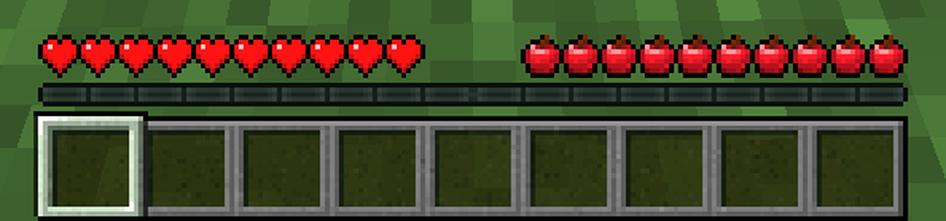 Apple Hunger Bar Minecraft Texture Pack