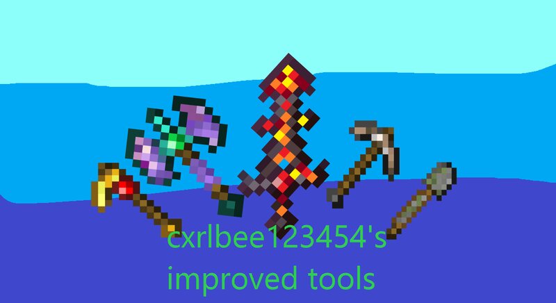 CXRLBee123454's better tools (only tools) Minecraft Texture Pack