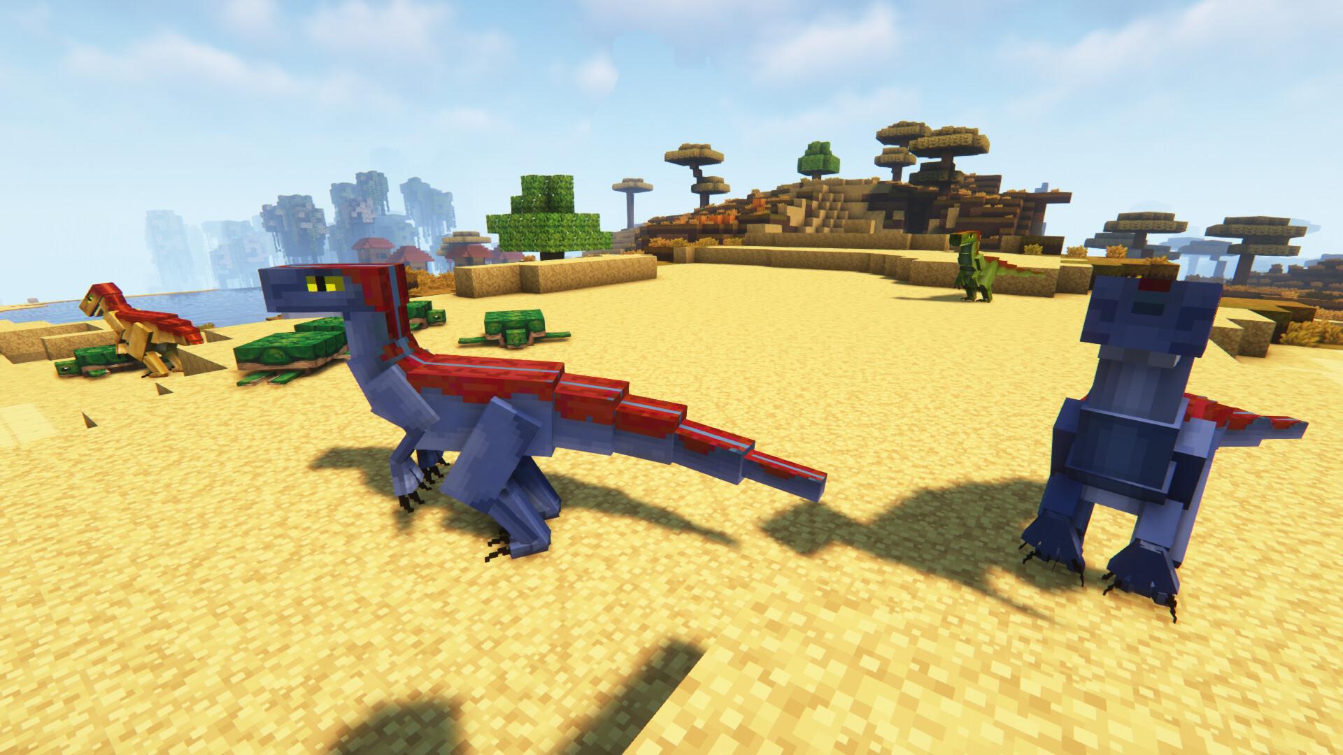 Riding Raptors Minecraft Texture Pack