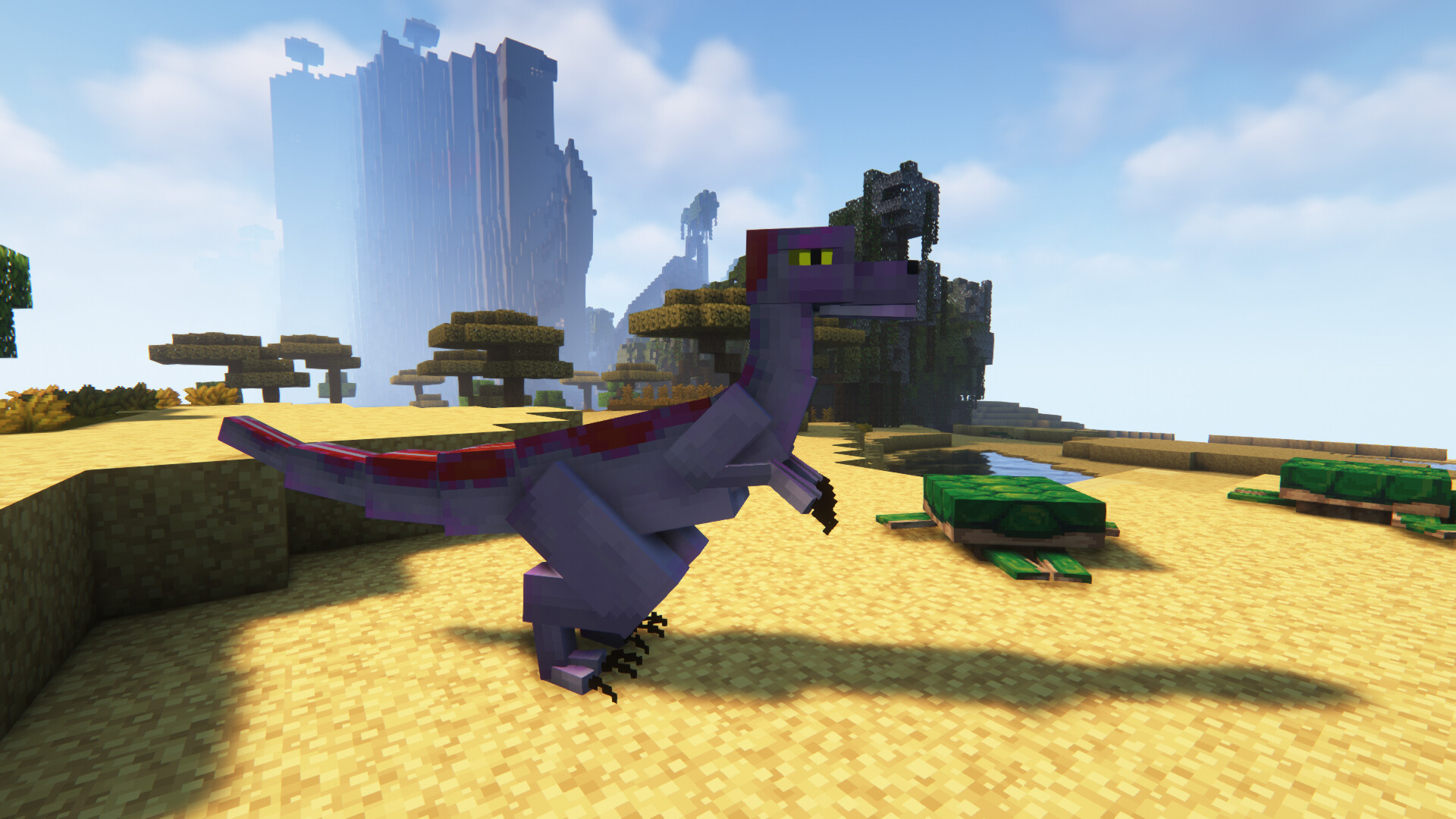 Riding Raptors Minecraft Texture Pack