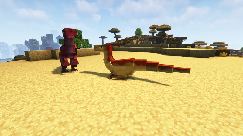 Riding Raptors Minecraft Texture Pack