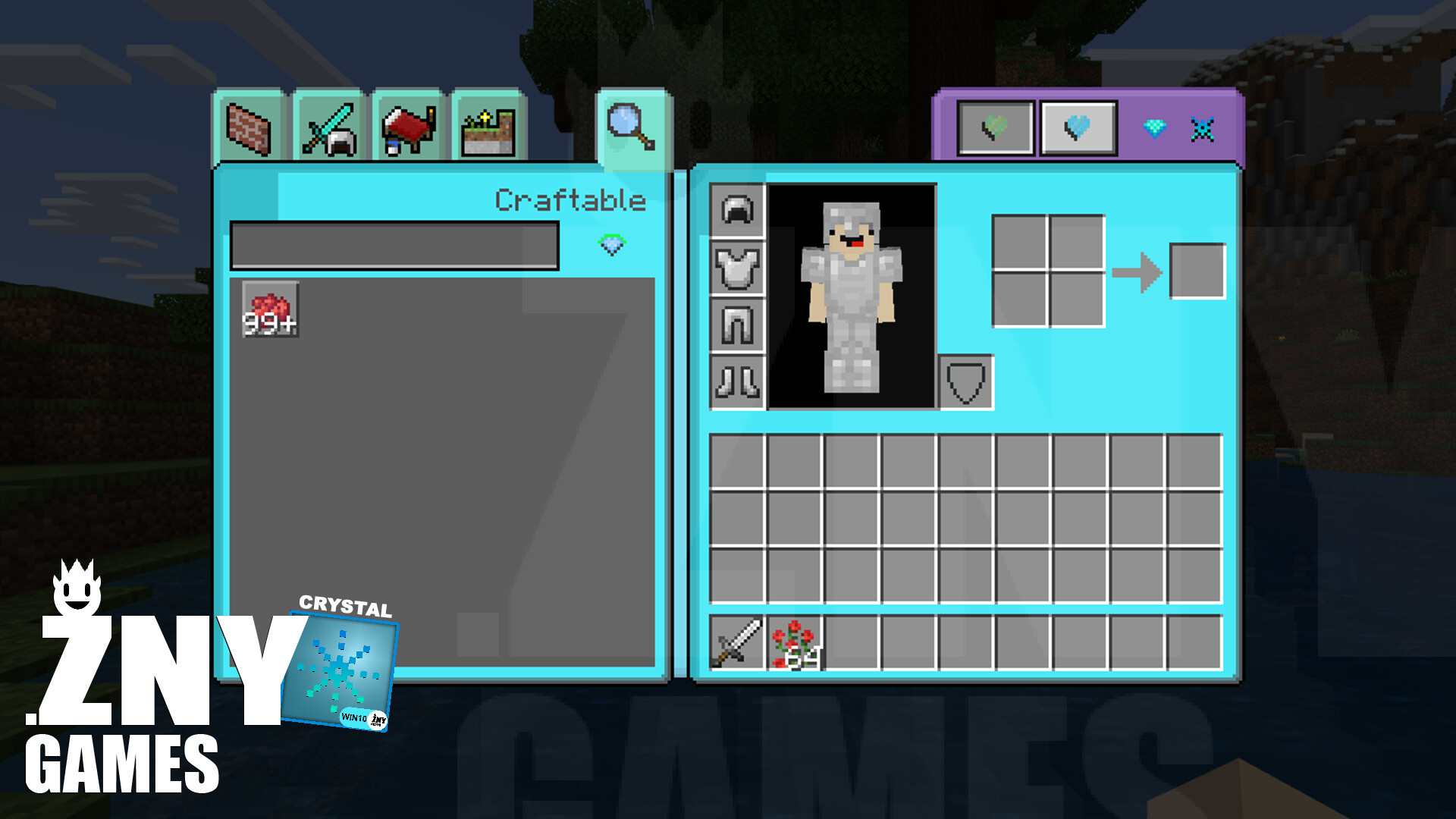 CRYSTAL [BEDROCK] 💎 Minecraft Texture Pack