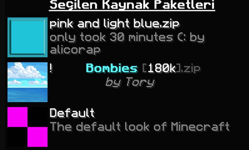 Pink and Blue the bridge texture pack Minecraft Texture Pack