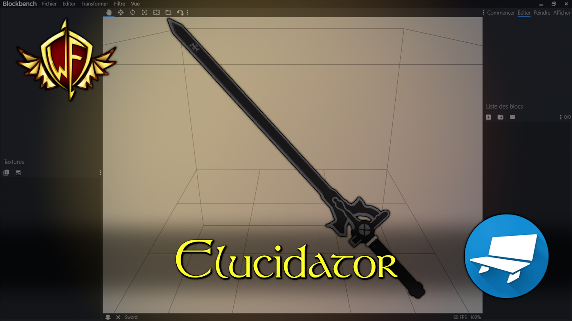 Elucidator 3D Sword Minecraft Texture Pack