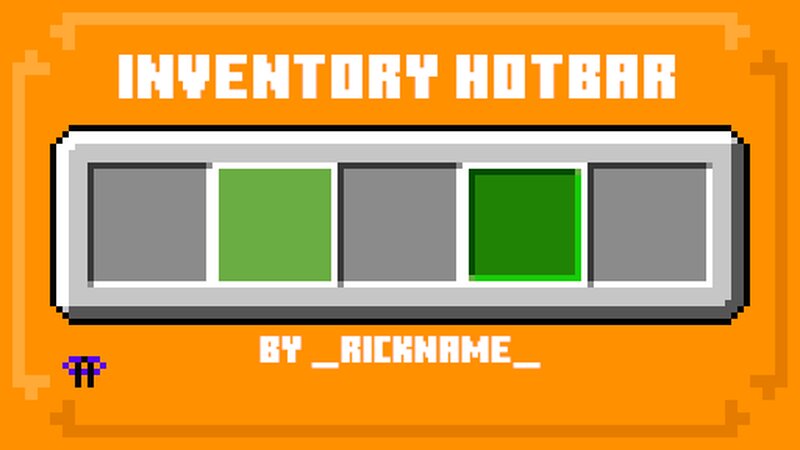 Inventory Hotbar | Bedrock Edition Minecraft Texture Pack