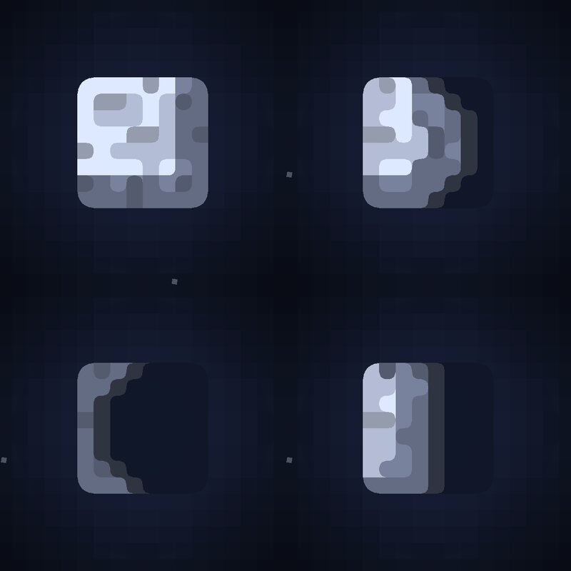 Minecraft Sun and Moon in rounded-corners-style Minecraft Texture Pack