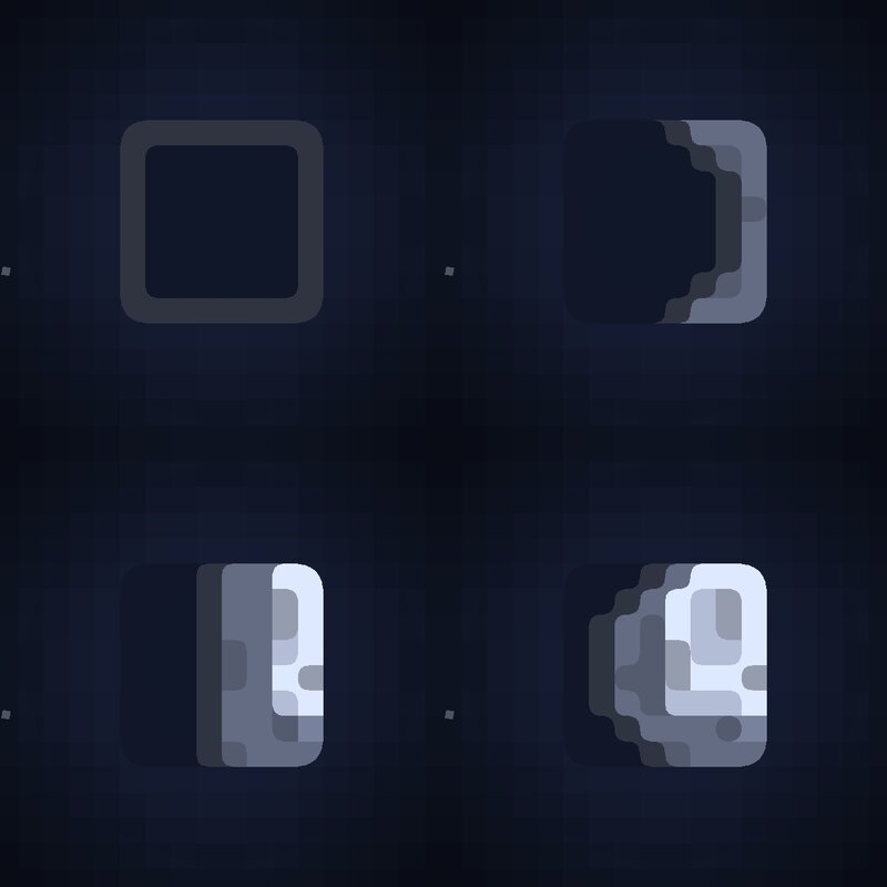 Minecraft Sun and Moon in rounded-corners-style Minecraft Texture Pack