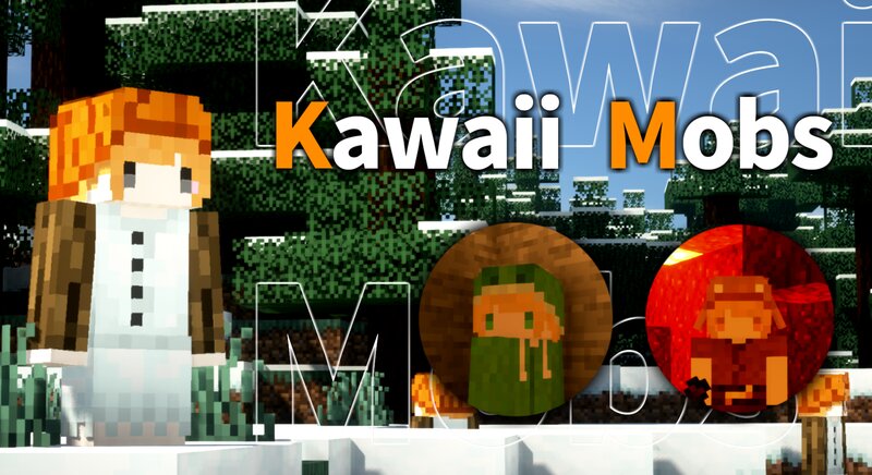 Kawaii Mobs ~With the Cute Girls!~ Minecraft Texture Pack