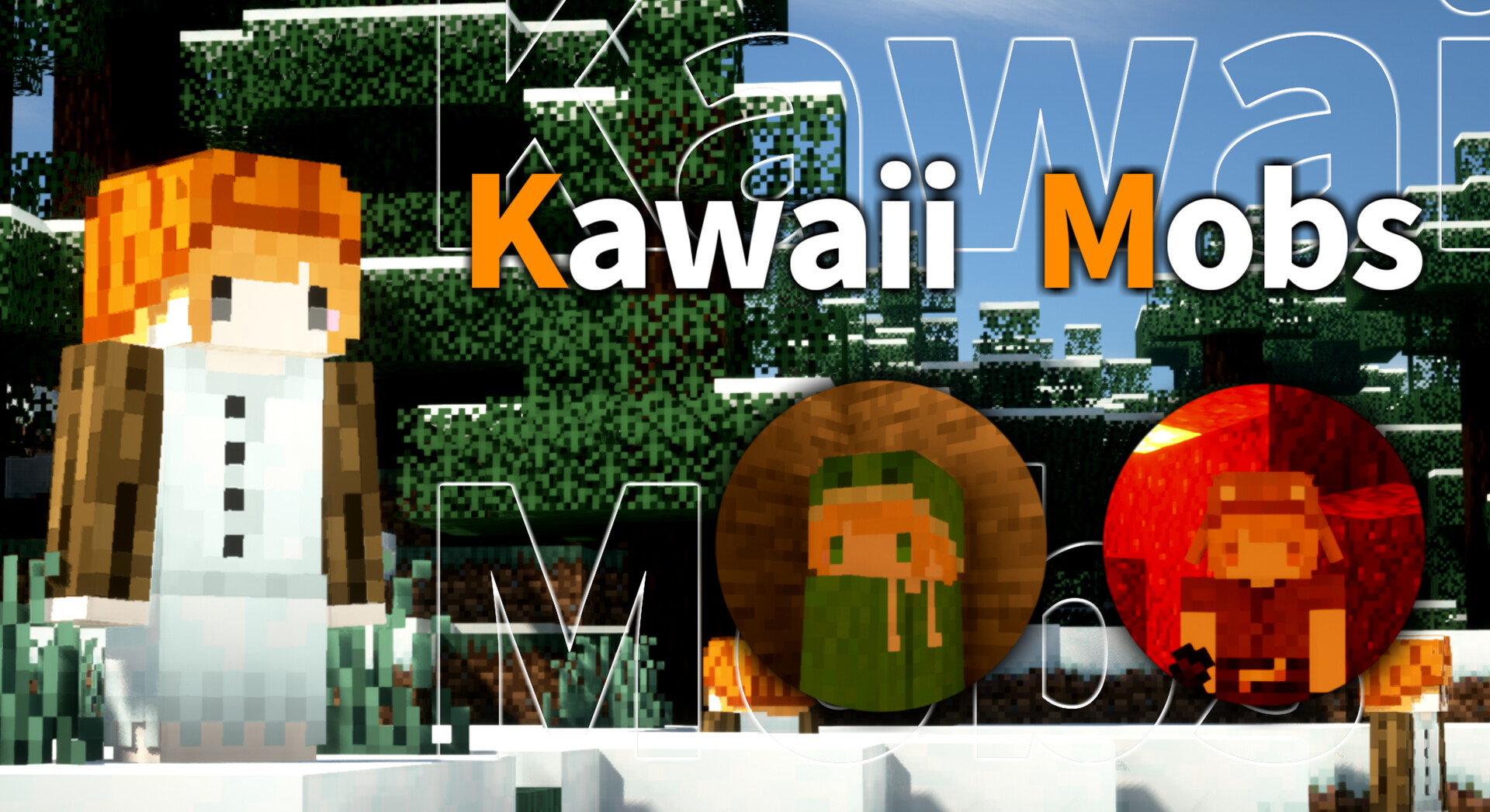 Kawaii Mobs ~With the Cute Girls!~ Minecraft Texture Pack