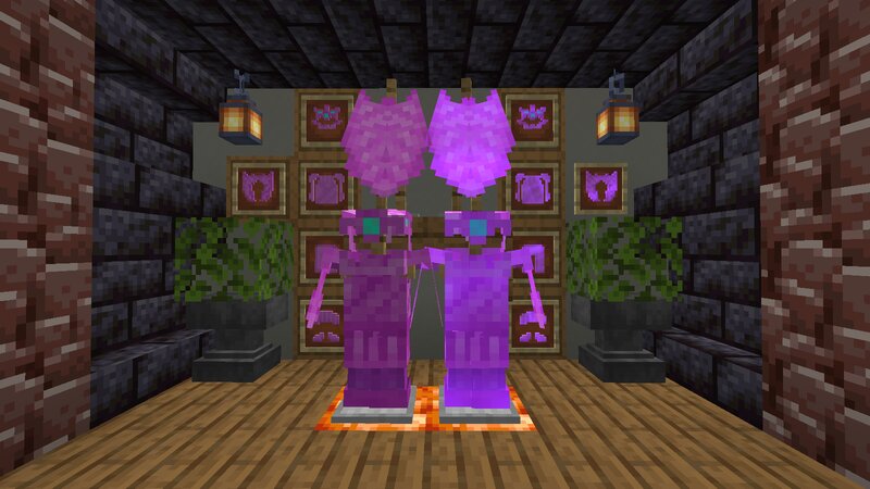Sasuke Susanoo Armor | Netherite Armor and Elytra Minecraft Texture Pack