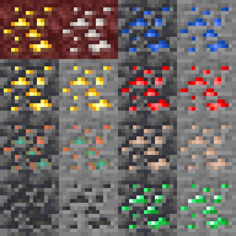 Ores Upon Ores Minecraft Texture Pack