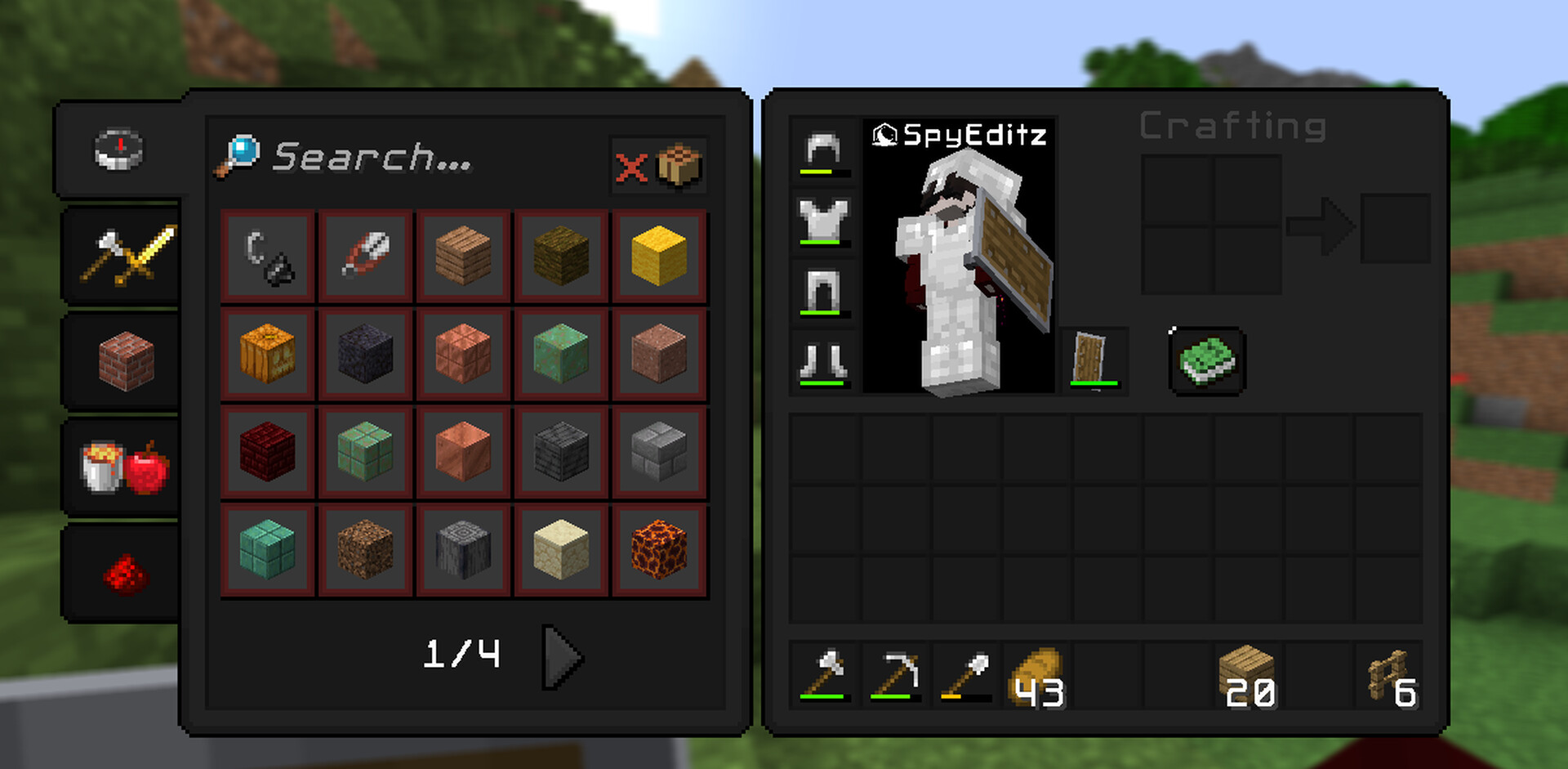 Basic Survival GUI Tweaks Minecraft Texture Pack