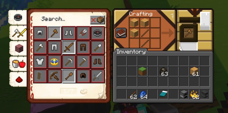 Diegetic GUI - fancy immersive menus! Minecraft Texture Pack