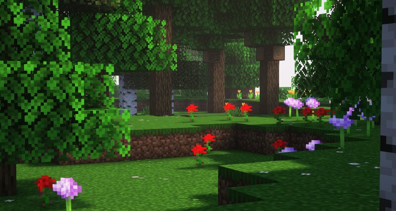 OLD SCHOOL FLOWERS Minecraft Texture Pack
