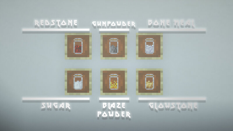 Powders in bottles Minecraft Texture Pack