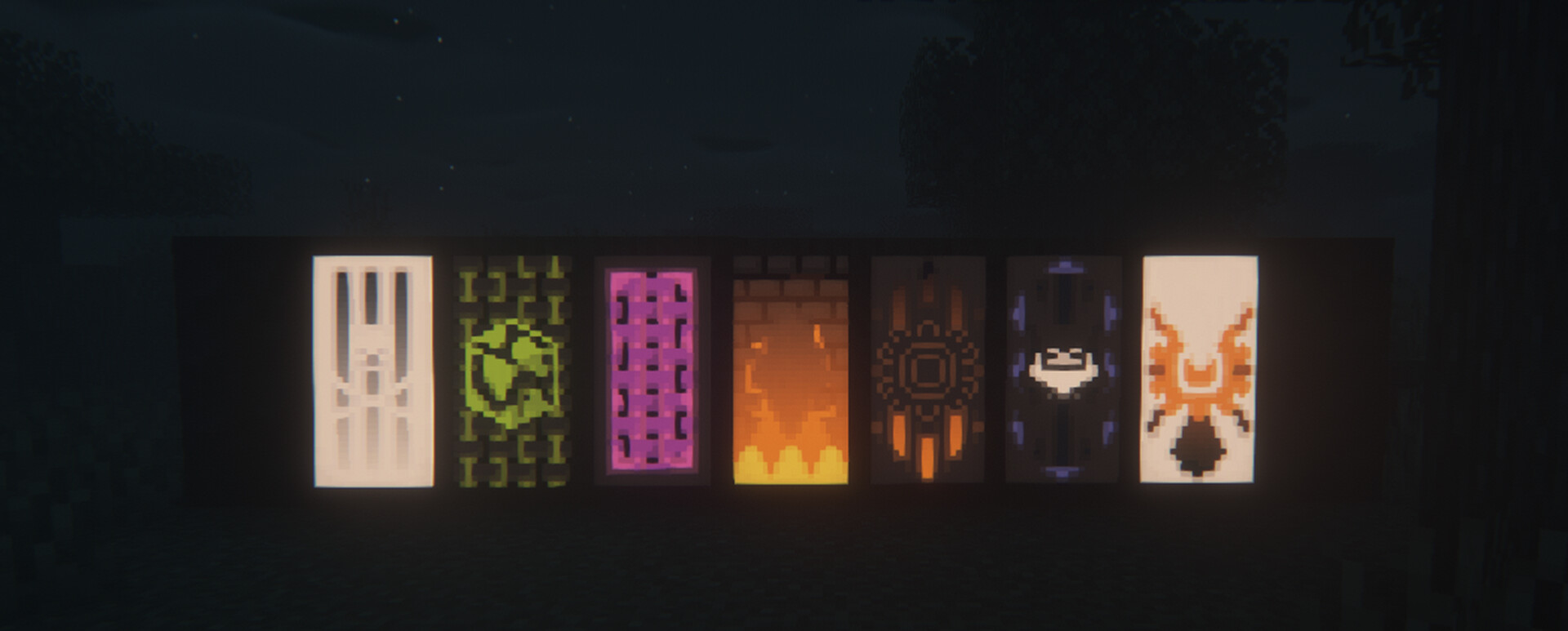 Glowing Banners Minecraft Texture Pack