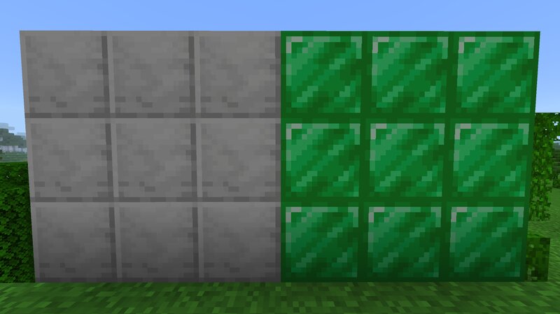 Consistent Iron and Emerald Blocks | Bedrock Tweaks Minecraft Texture Pack
